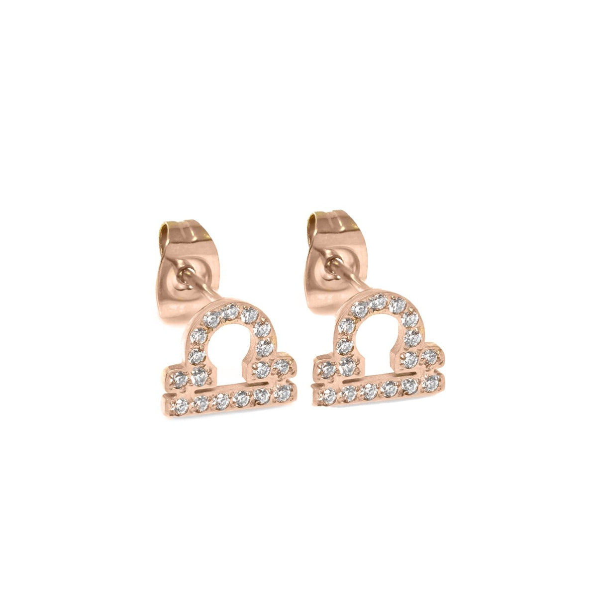 Libra Earrings Rose Gold | Say It With