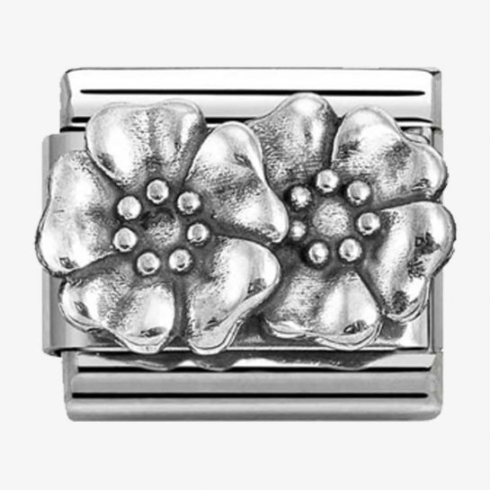 Nomination Double Flower Link | Say It With