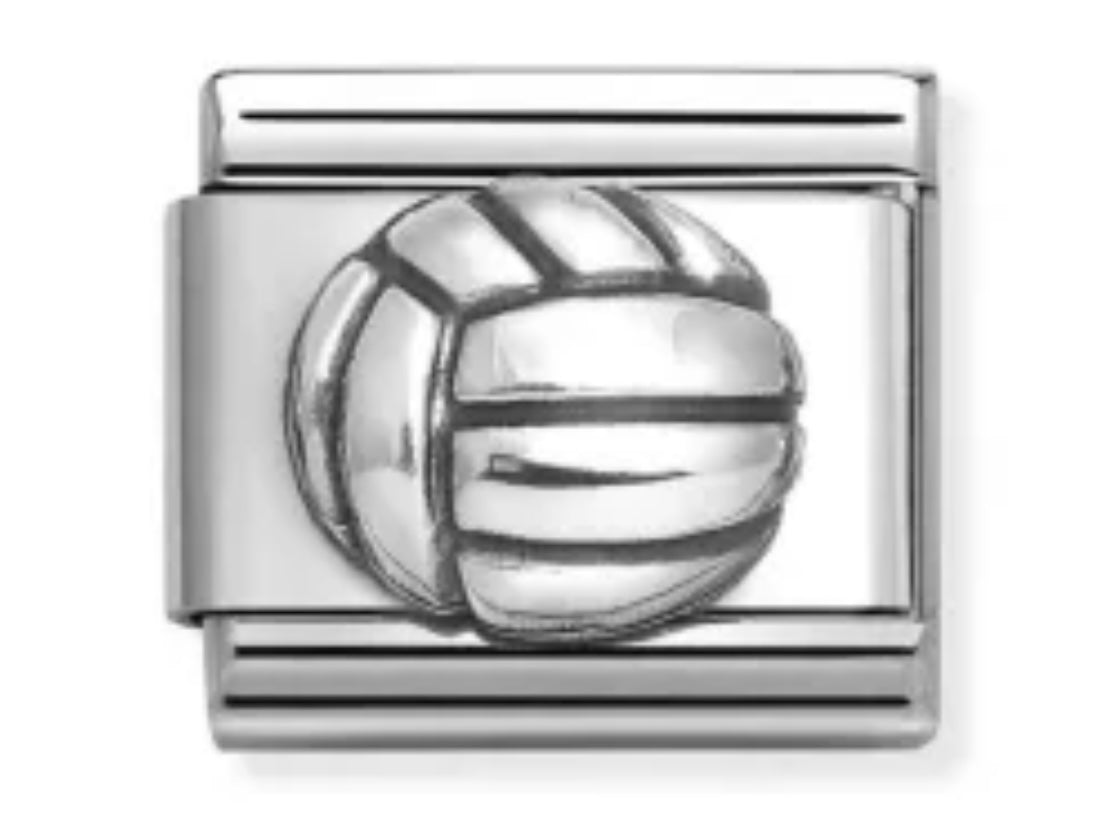 Nomination Classic Silver Volleyball Link | Say It With