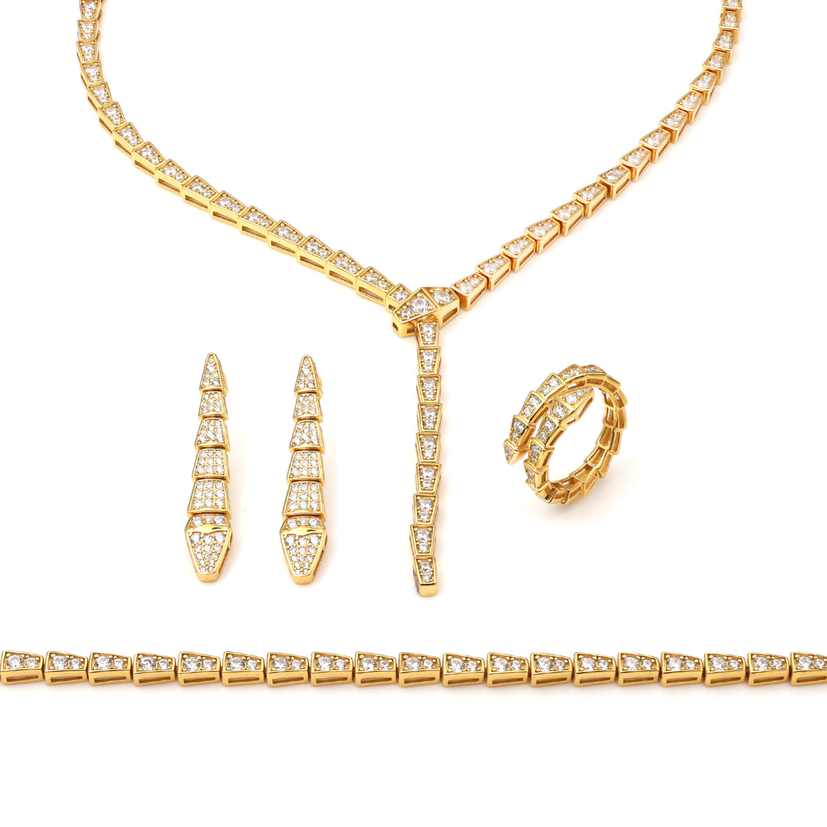 Snake Gift Set Yellow Gold | Say It With
