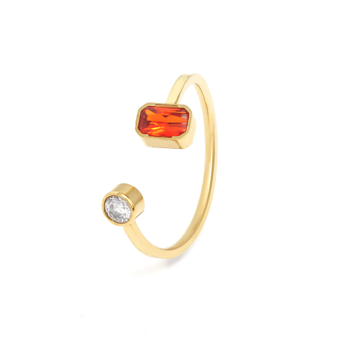 January Garnet Birthstone Ring Yellow Gold | Say It With