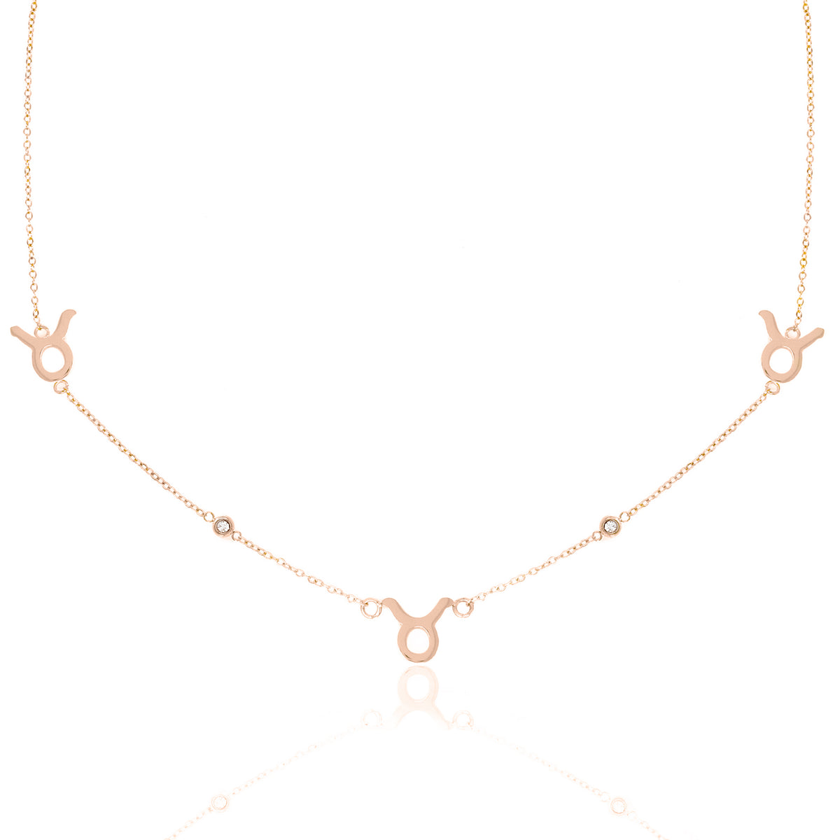 Taurus Necklace Rose Gold | Say It With