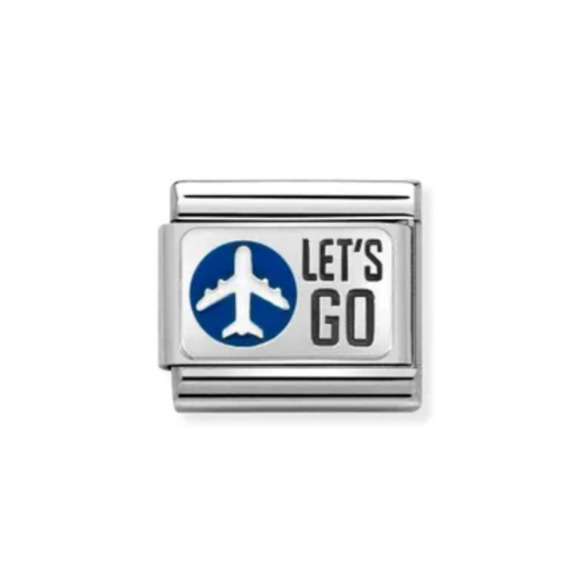 CL PLATES Symbols in steel Silver lets go | Say It With