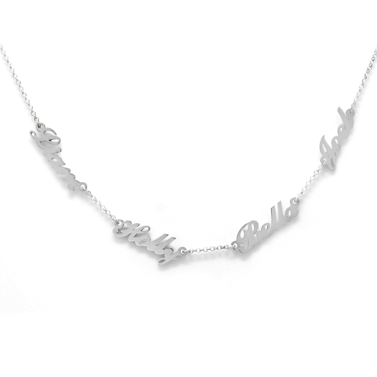 Multiple Names Necklace Sterling Silver | Say It With